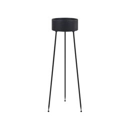 Beliani Outdoor Blumentopf LEIKA in Schwarz - (W) 33 x (H) 88 x (L) 31 cm | Gr.: onesize