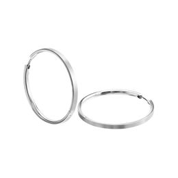 Boccia Damen-Ohrringe Titan Creolen Silber | Gr.: onesize