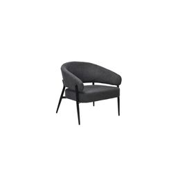 ByLiving Sessel John in Webstoff dunkelgrau - B 75, H 72,5, T 73 cm | Gr.: onesize