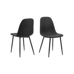 ebuy24 Esszimmerstuhl Celia Schwarz 4er Set | Gr.: onesize