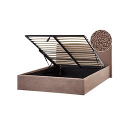 Beliani Doppelbett ORBEY in Braun - (W) 157 x (H) 88 x (L) 212 cm | Gr.: onesize