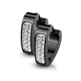 BUNGSA Ohrstecker in Schwarz | Gr.: onesize