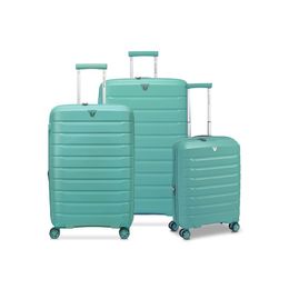 Roncato B-Flying Move 4 Rollen Kofferset 3-teilig mit Dehnfalte in salbei | Gr.: onesize