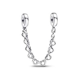 Pandora Sicherheitskette Herzen Silber | Gr.: onesize
