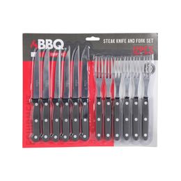 Vaggan Steakbesteck-Set in schwarz | Gr.: onesize