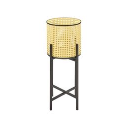 Beliani Indoor Blumentopf FALLOPIA in Beige/Schwarz - (W) 25 x (H) 60 x (L) 25 cm | Gr.: onesize