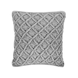 Beliani Dekokissen KIZKALESI in Grau - (W) 40 x (H) 10 x (L) 45 cm | Gr.: onesize