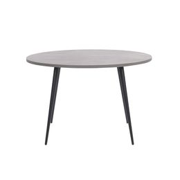 Beliani Esszimmertisch ODEON in Grau/Schwarz - (W) 120 x (H) 76 x (L) 120 cm | Gr.: onesize