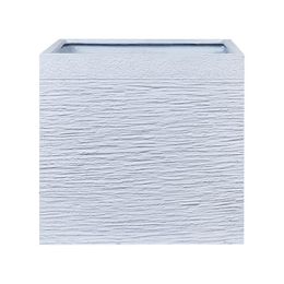 Beliani Outdoor Blumentopf PAROS in Weiß - (W) 50 x (H) 46 x (L) 50 cm | Gr.: onesize