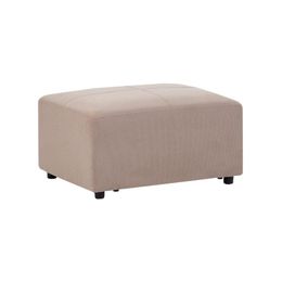 Beliani Ottomane KOHLO in Beige/Schwarz - (W) 95 x (H) 48 x (L) 70 cm | Gr.: onesize