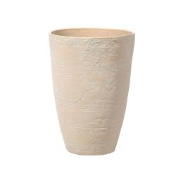 Beliani Outdoor Blumentopf CAMIA in Beige - (W) 43 x (H) 60 x (L) 43 cm | Gr.: onesize