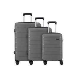 d&n D&N Travel Line 4100 4 Rollen Kofferset 3-teilig in grey | Gr.: onesize