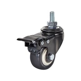 Beliani 4er-Set Schreibtischrollen DESTINES in Schwarz | Gr.: onesize