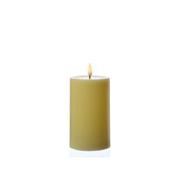 Deluxe Homeart LED Kerze Mia Echtwachs flackernd H: 12,5cm D: 7,5cm in gelb | Gr.: onesize