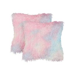 Beliani 2er-Set Dekokissen AMARYLLIS in Bunt | Gr.: onesize