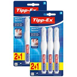 BIC Korrekturstift Shake 'n Squeeze, je 8ml, 6er Pack | Gr.: onesize