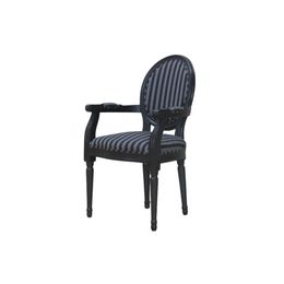 ebuy24 Esszimmerstuhl Rokoko Amaretta Schwarz 54 x 47 cm | Gr.: onesize