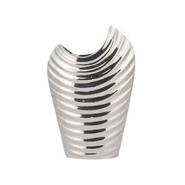 Beliani Dekovase ECETRA in Silber - (W) 20 x (H) 26 x (L) 10 cm | Gr.: onesize