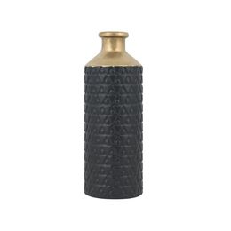 Beliani Dekovase ARSIN in Schwarz/Gold - (W) 14 x (H) 39 x (L) 14 cm | Gr.: onesize