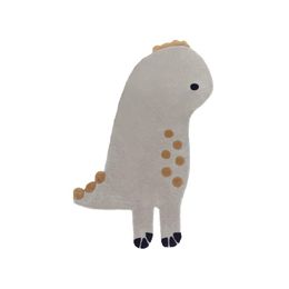 Beliani Kinderteppich DINO in Grau - (W) 100 x (L) 160 cm | Gr.: onesize