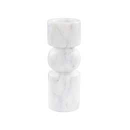 Beliani Kerzenständer IOANNINA in Weiß - (W) 7 x (H) 20 x (L) 7 cm | Gr.: onesize