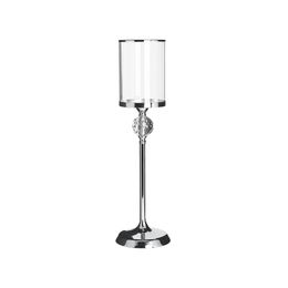 Beliani Kerzenständer COTUI in Silber - (W) 16 x (H) 58 x (L) 16 cm | Gr.: onesize