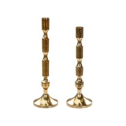 Beliani 2er-Set Kerzenständer DIKIRNIS in Gold | Gr.: onesize