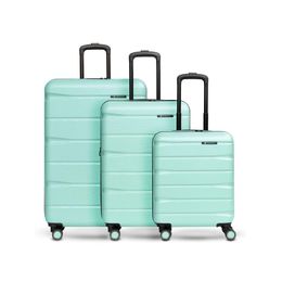 Franky Munich 4.0 4 Rollen Kofferset 3-teilig mit Dehnfalte in mint shiny | Gr.: onesize