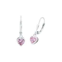 Prinzessin Lillifee Ohrhänger Silber 925, rhodiniert in Rosa | Gr.: onesize