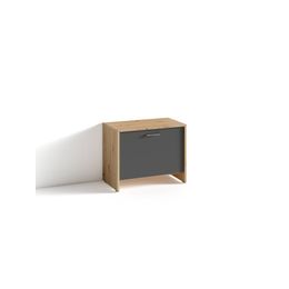 ByLiving Sitzbank Ben in Artisan Eiche / Anthrazit - (B) 60 x (H) 48 x (T) 35 cm | Gr.: onesize