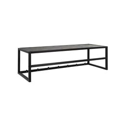 ebuy24 Wandgarderobe Seaford Schwarz 77 x 28 cm | Gr.: onesize