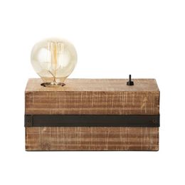 Brilliant Tischleuchte Woodhill 12x22x11 cm in antik/schwarz | Gr.: onesize