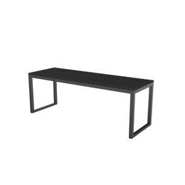 ebuy24 Gartenbank Iris Schwarz 120 x 40 cm | Gr.: onesize