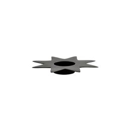 house doctor Teelichthalter Star in schwarz | Gr.: onesize