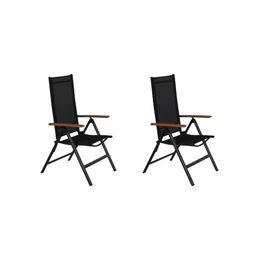 ebuy24 Gartenstuhl Lamira Schwarz 57 x 68 cm | Gr.: onesize