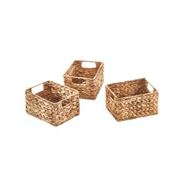 kobolo 3tlg. Set Regalkorb WOLFI33 in Braun | Gr.: onesize