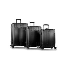Heys Xtrak 4 Rollen Kofferset 3-teilig mit Dehnfalte in black | Gr.: onesize