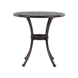 Beliani Gartentisch BOVINO in Braun - (W) 65 x (H) 61 x (L) 65 cm | Gr.: onesize