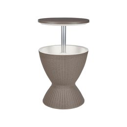 Beliani Gartentisch AISA in Beige - (W) 49 x (H) 58 x (L) 49 cm | Gr.: onesize