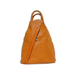 Florence Cityrucksack, Schultertasche Leder braun, tan ca. 26cm | Gr.: onesize
