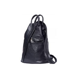 Florence Cityrucksack, Schultertasche Leder schwarz ca. 26cm | Gr.: onesize