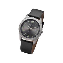 Regent Uhren Analog-Armbanduhr Regent Lederarmband schwarz mittel (ca. 38mm) | Gr.: onesize