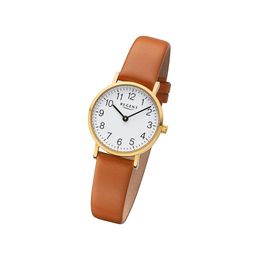 Regent Uhren Analog-Armbanduhr Regent Lederarmband hellbraun klein (ca. 28mm) | Gr.: onesize