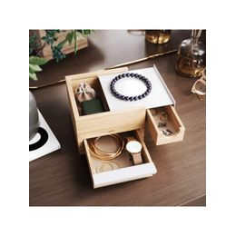Umbra Schmuckkasten Stowit 15 x 17 x 11cm in hellbraun | Gr.: onesize