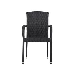 ebuy24 Gartenstuhl Anita Schwarz 63 x 53 cm | Gr.: onesize