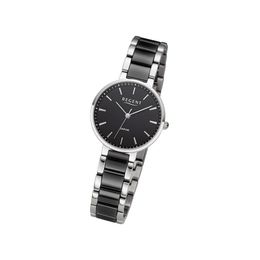 Regent Uhren Analog-Armbanduhr Regent Metallarmband silber, schwarz klein (ca. 30mm) | Gr.: onesize
