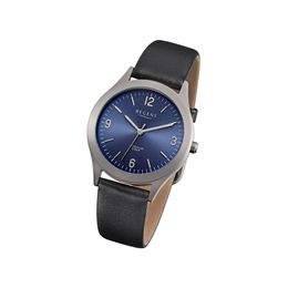 Regent Uhren Analog-Armbanduhr Regent Lederarmband schwarz mittel (ca. 37mm) | Gr.: onesize