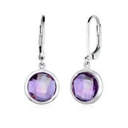 Elli Ohrringe 925 Sterling Silber in Violett | Gr.: onesize