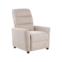 Beliani Fernsehsessel SANDE in Beige/Schwarz - (W) 76 x (H) 102 x (L) 83 cm | Gr.: onesize