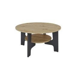 ByLiving Couchtisch Jonny in Braun - (B) 80 x (H) 42,5 x (T) 80 cm | Gr.: onesize